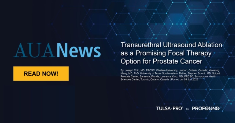 The TULSA-PRO® system featured in the American Urological Association ...
