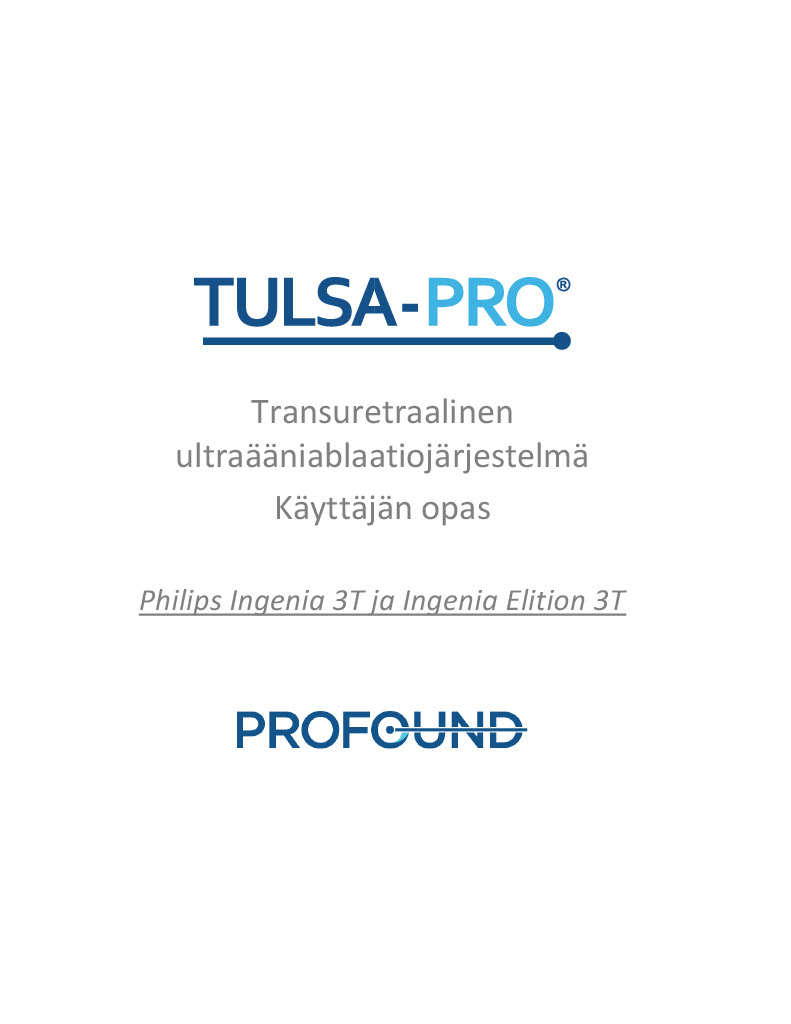 Manuals TULSA Philips - Profound Medical