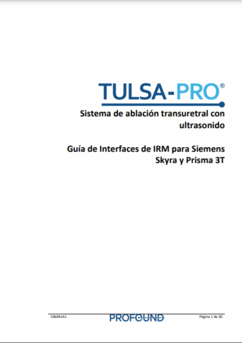 Manuals TULSA Siemens - Profound Medical