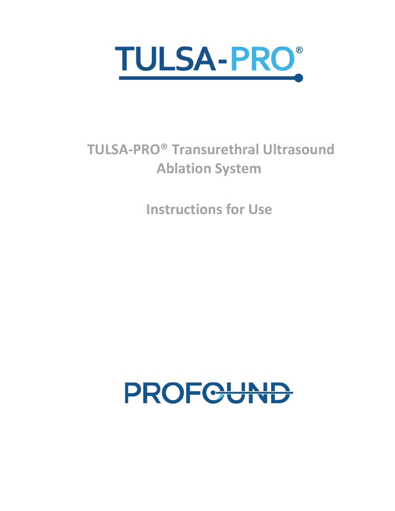 Manuals TULSA IFU AMERICAS - Profound Medical