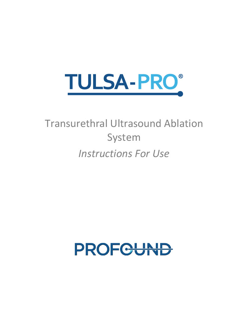 Manuals TULSA IFU all of Asia - Profound Medical